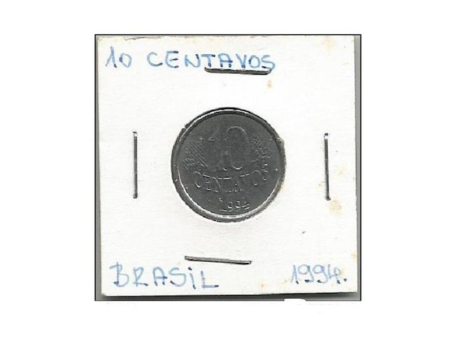 d8 Brazil 10 centavos 1994.