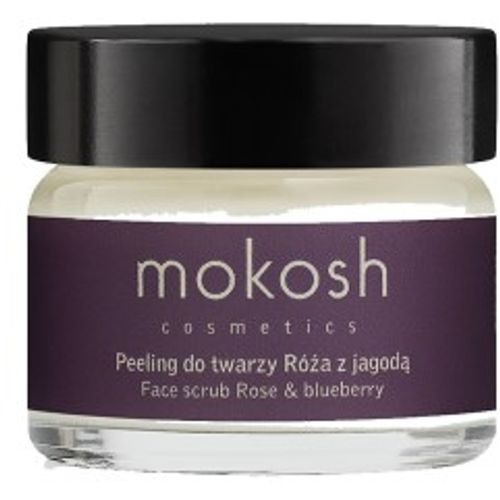 MOKOSH Piling za lice sa eteričnim uljima ruže i borovnice za čišćenje i hidrataciju kože mini 15 ml