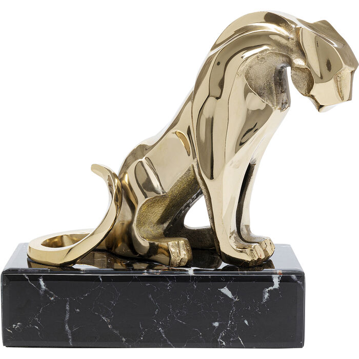 Deco Figurine Lion on Marble 34cm