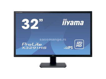 Iiyama 32" IPS-panel, 1920x1080, 5ms, 250cdm, HDMI, DVI, VGA, speakers monitor ( X3291HS-B1 )