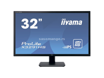 Iiyama 32" IPS-panel, 1920x1080, 5ms, 250cdm˛, HDMI, DVI, VGA, speakers monitor ( X3291HS-B1 )