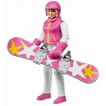 Figura žena na snowboard-u Bruder 604202
Figura žena na snowboard-u Bruder 604202