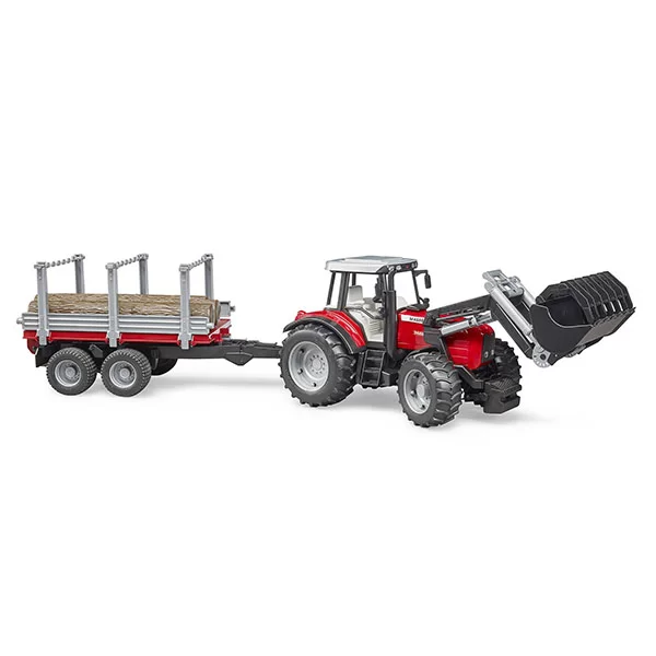 Traktor MF sa prikolicom i drvima 020460
Traktor MF sa prikolicom i drvima 020460