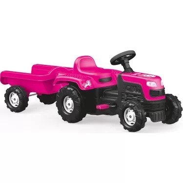 Traktor na pedale sa prikolicom roze Jednorog
Traktor na pedale sa prikolicom roze Jednorog