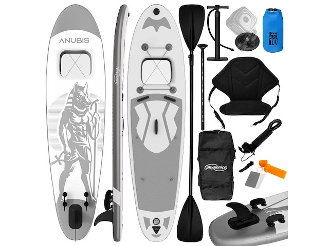 GORILLA SPORTS SUP daska na naduvavanje (320x80x15 cm / Srebrna)