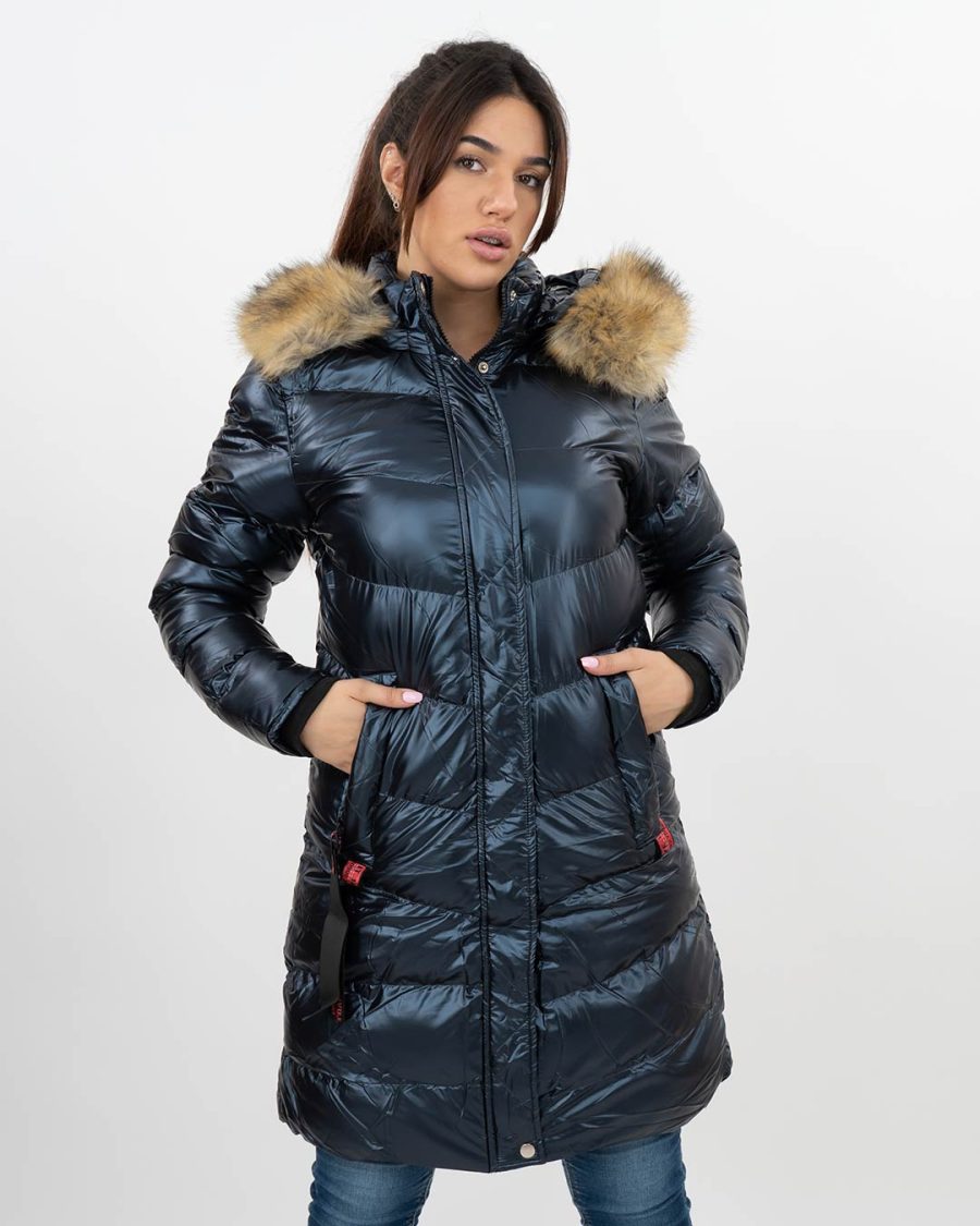 Ženska zimska jakna – Sportska i Casual – NT 6908-2 – Teget