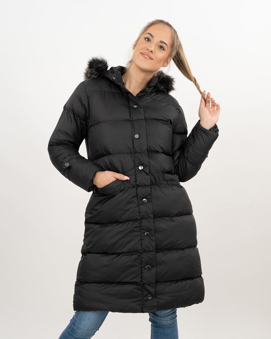 Ženska zimska jakna – Sportska i Casual – AM T120 – Crna