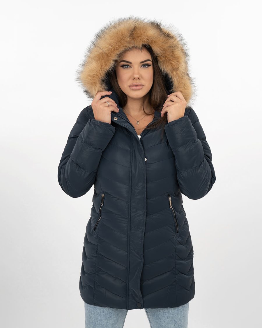 Ženska zimska jakna – Sportska i Casual – NT 6823 – Teget
