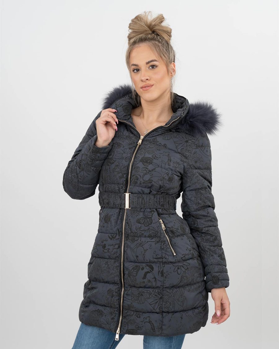 Ženska zimska jakna – Sportska i Casual – FL 1440 – Tamno siva