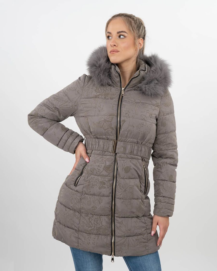 Ženska zimska jakna – Sportska i Casual – FL 1440 – Siva
