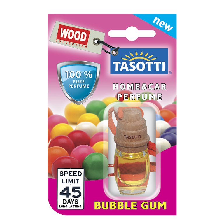 TASOTTI WOOD – BUBBLE GUM 7ML , MIRIS U BOČICI