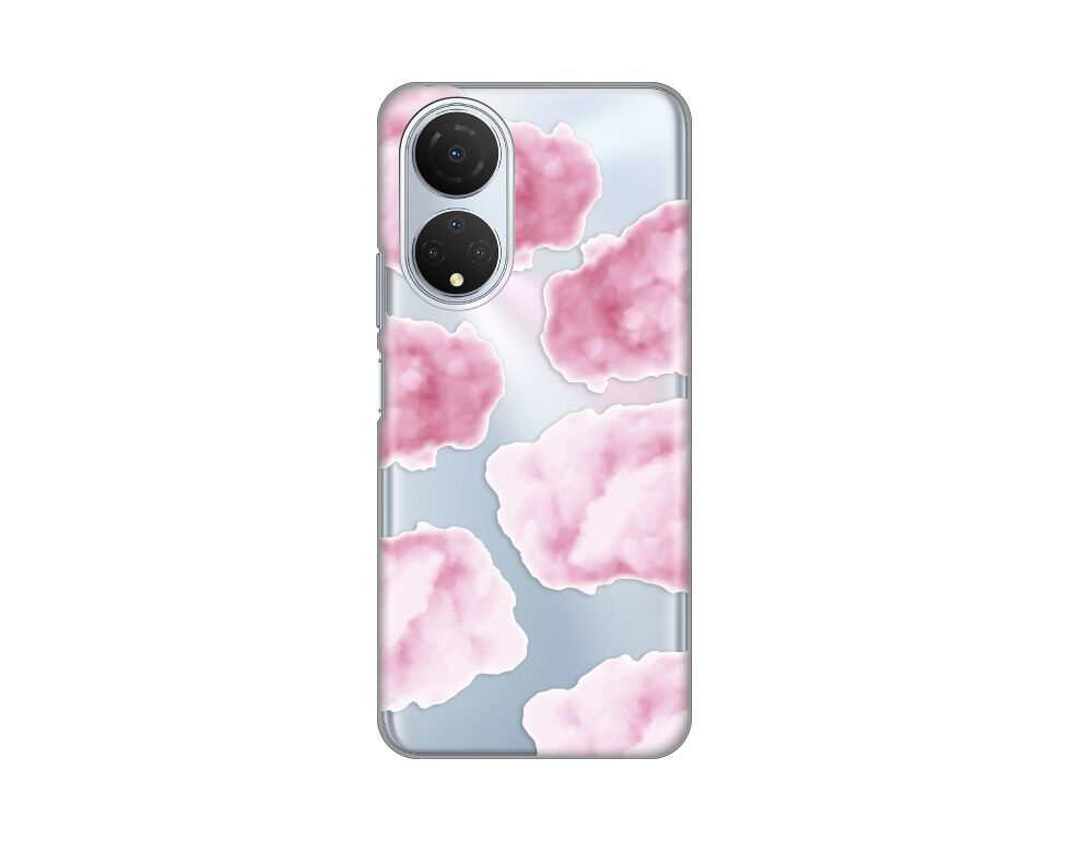 Silikonska futrola PRINT Skin - Huawei Honor X7 Pink Clouds
