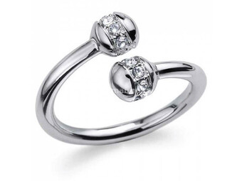 Ženski oliver weber punch crystal prsten sa swarovski kristalima s-m ( 41153sm )