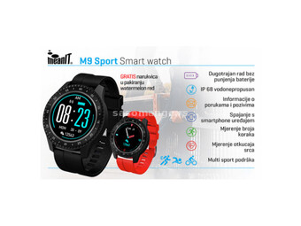 Meanit smart watch M9 Sport Sat pametni, vodootporan IP68