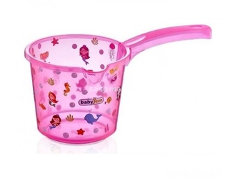 Babyjem bokal za kupanje beba - pink transparent ( 92-24002 )