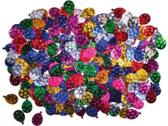 Crafty ruby, kraft konfete, baloni, 15 x 11mm, 14g ( 137045 )