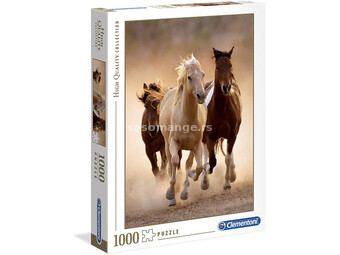 Clementoni puzzle pzl 1000 hqc running horses ( CL39168 )