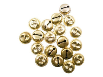 Crafty deco, kraft zvončići, okruglo, zlatna, 18mm, 10K ( 137703 )