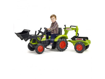 Falk traktor Claas sa prednjom i zadnjom kašikom i prikolicom 2070y