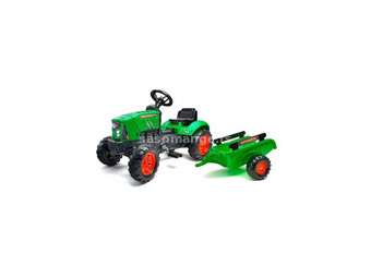 Falk toys traktor na pedale supercharger sa prikolicom ( 2031ab )