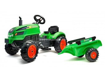 Falk toys traktor na pedale sa prikolicom X zeleni ( 2048ab )