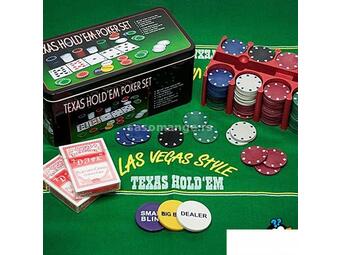 Poker Set- TEXAS HOLD EM- 200 poker čipova- NOVO