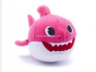 Baby shark roze plišana muzička beba ajkula Baby shark roze