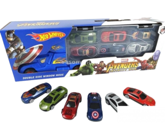 Hot wheels Avengers tobogan kamion transporter