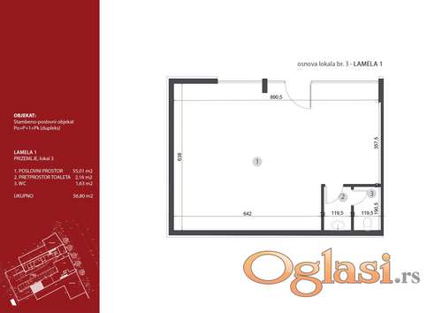 ODLIČNA PONUDA, NOVOGRANJA, LOKAL 1500e/m2+PDV