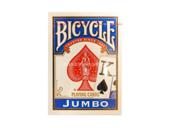 Bicycle Rider Back Jumbo index Poker karte - Plave ( 37826B )