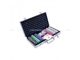 Poker set žetona dizajn sa kockama ( POK-300J )