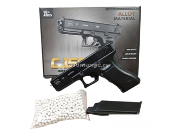 Airsoft pištolj C15A - full metal GLOCK 17