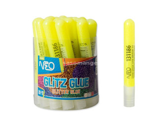 Glitz Glue, lepak sa šljokicama, žuta neon, 10ml ( 131186 )