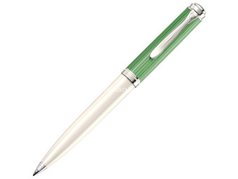 Olovka hemijska Souveran K605+poklon kutija sivo-zelena Pelikan 818223 zeleno-bela