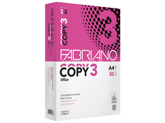 Papir Copy 3 A4 80g pk500 Fabriano 40021297