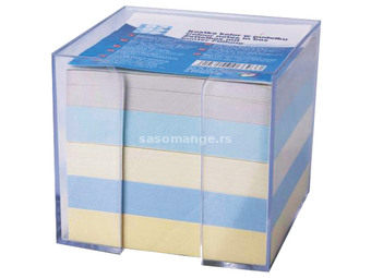 Blok kocka pvc 8,6x8,6cm+papir boja pastel Donau 7491001-99