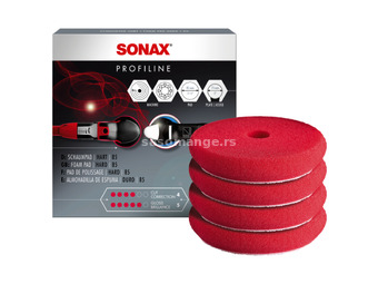 Sonax - Sunđeri grubi 85 mm DA crveni 4 komada