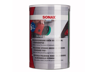 Sonax - Sunđeri za poliranje 80 mm zeleni 6 kom.