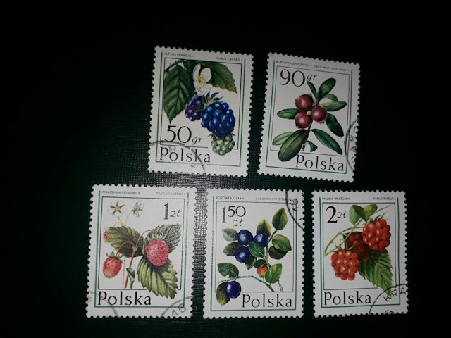 Polska 1977  flora,serija