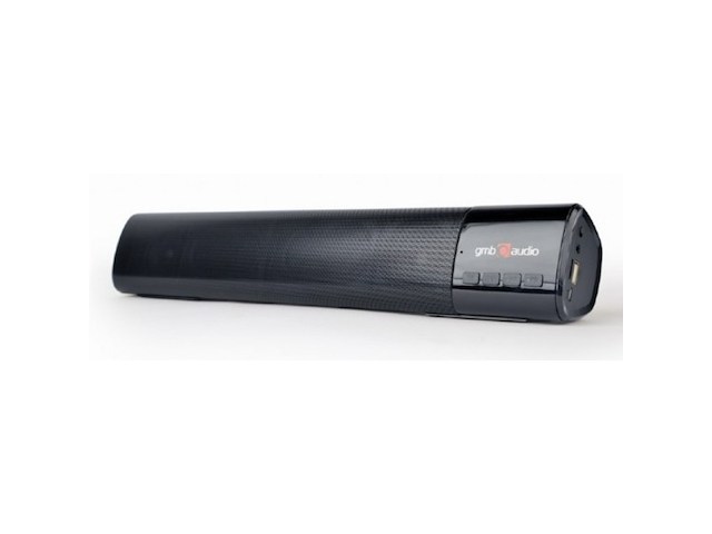 SPK-BT-BAR400-01 Gembird Bluetooth speaker soundbar 2x5W FM, USB, SD, AUX, mikrofon, black