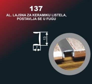 ALU lajsna srebrni sjaj 137