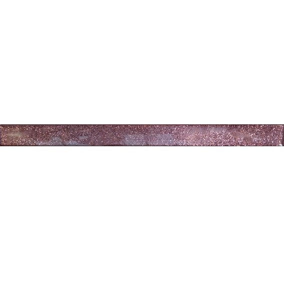 Staklena listela L07 svetlo roza šljokice