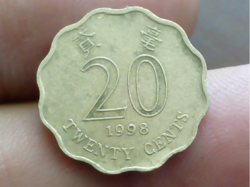 Hong Kong, 20 centi 1998