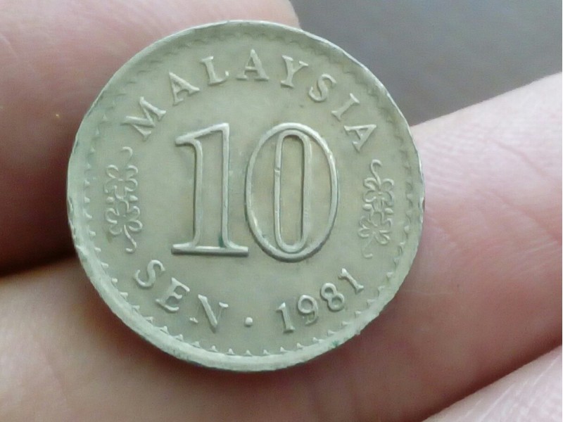 Malezija, 10 centi 1981