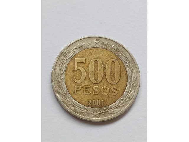 500 Pesos 2001.g - Čile -