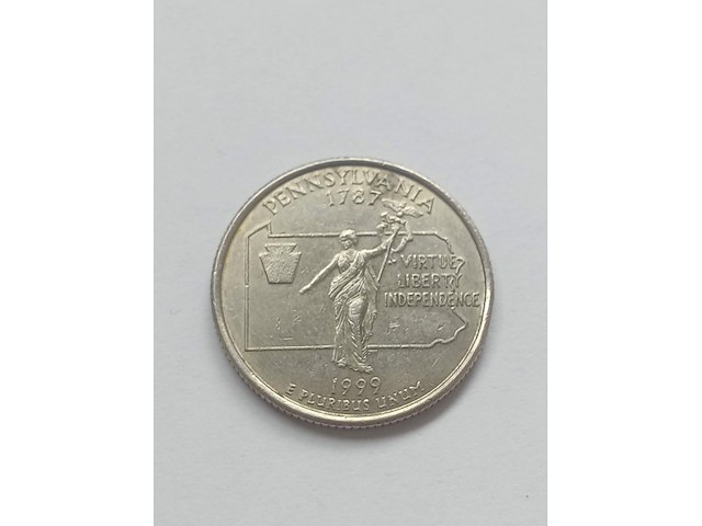 Quarter Dollar 1999.g - Pennsylvania - USA -