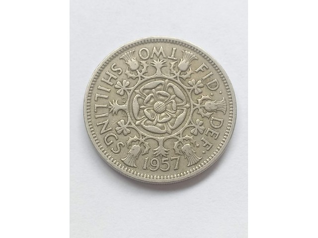 2 Šilinga 1957.g - Engleska -