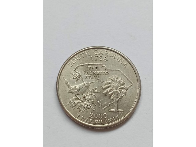 Quarter Dollar 2000.g - South Carolina - USA - Ptica