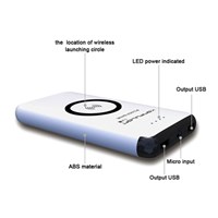 POWER BANK 10000mAh + QI charge