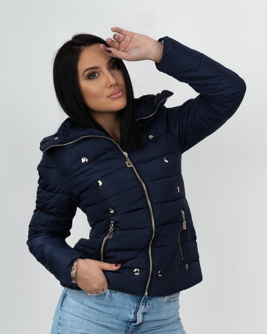 Ženska zimska jakna – Sportska i Casual – MG 8805 – Teget
